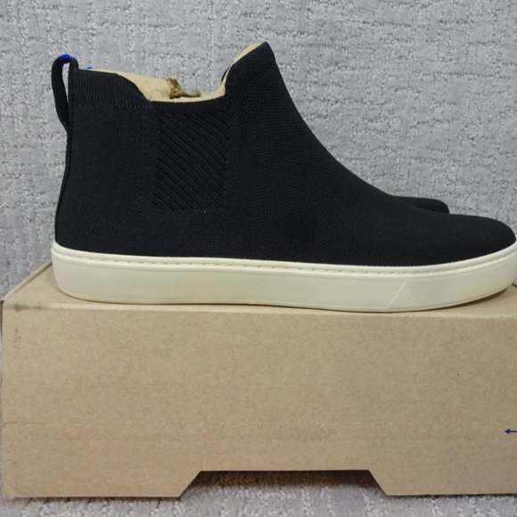 Rothy's | Shoes | Rothys The Chelsea Black Fabric High Top Sneaker ...